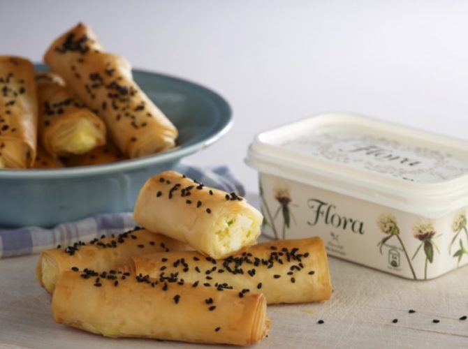 Φλογέρες ελληνικών τυριών | Salt and Sugar